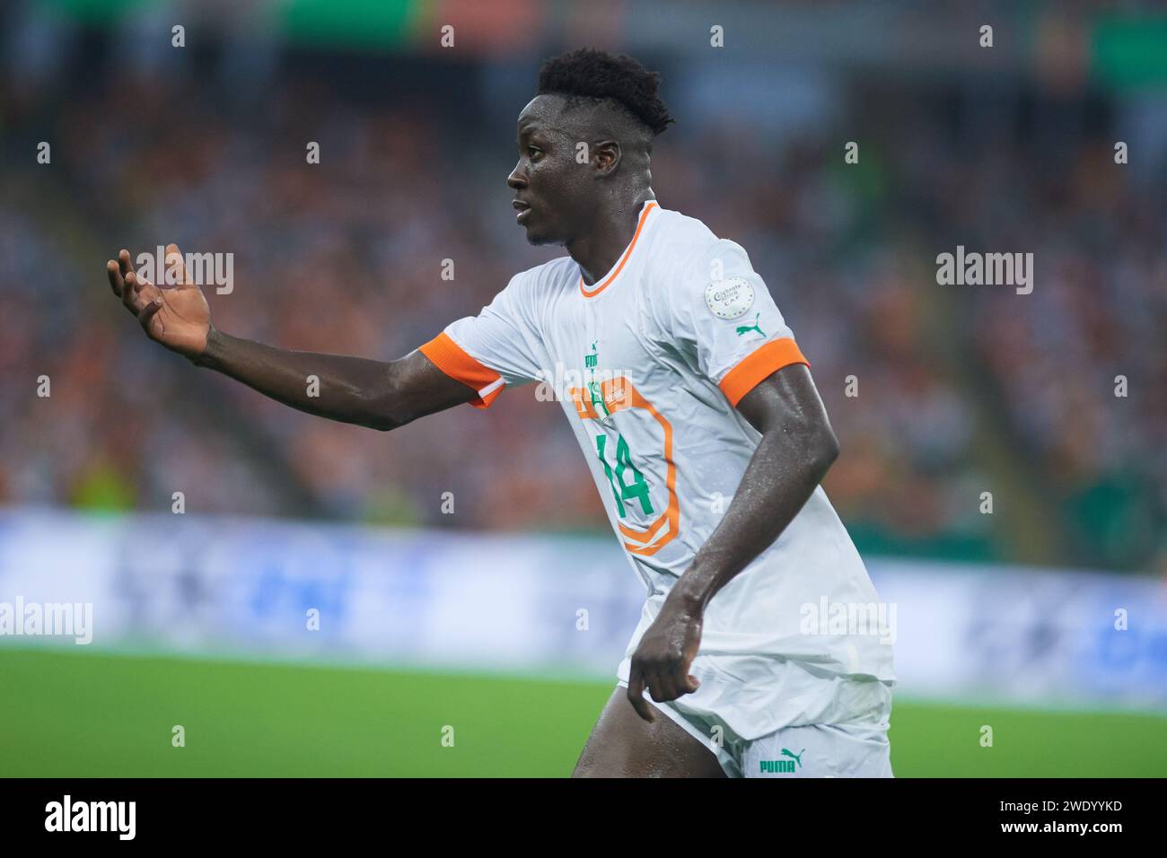Oumar Diakité during the Côte d'Ivoire VS Equatorial Guinea match Stock ...