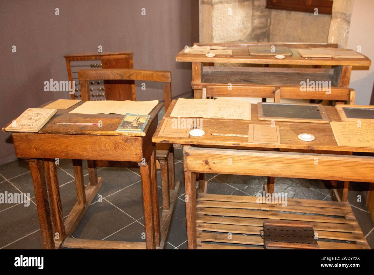 Old Classroom Desks