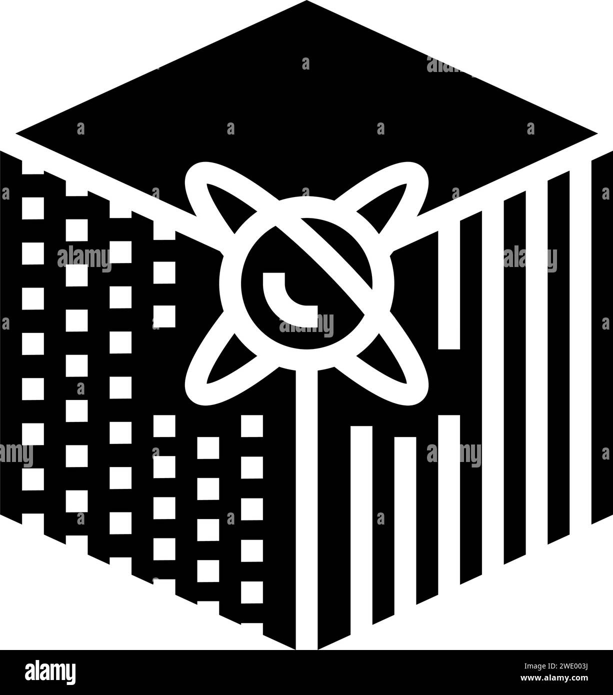 materials quantum technology glyph icon vector illustration Stock ...