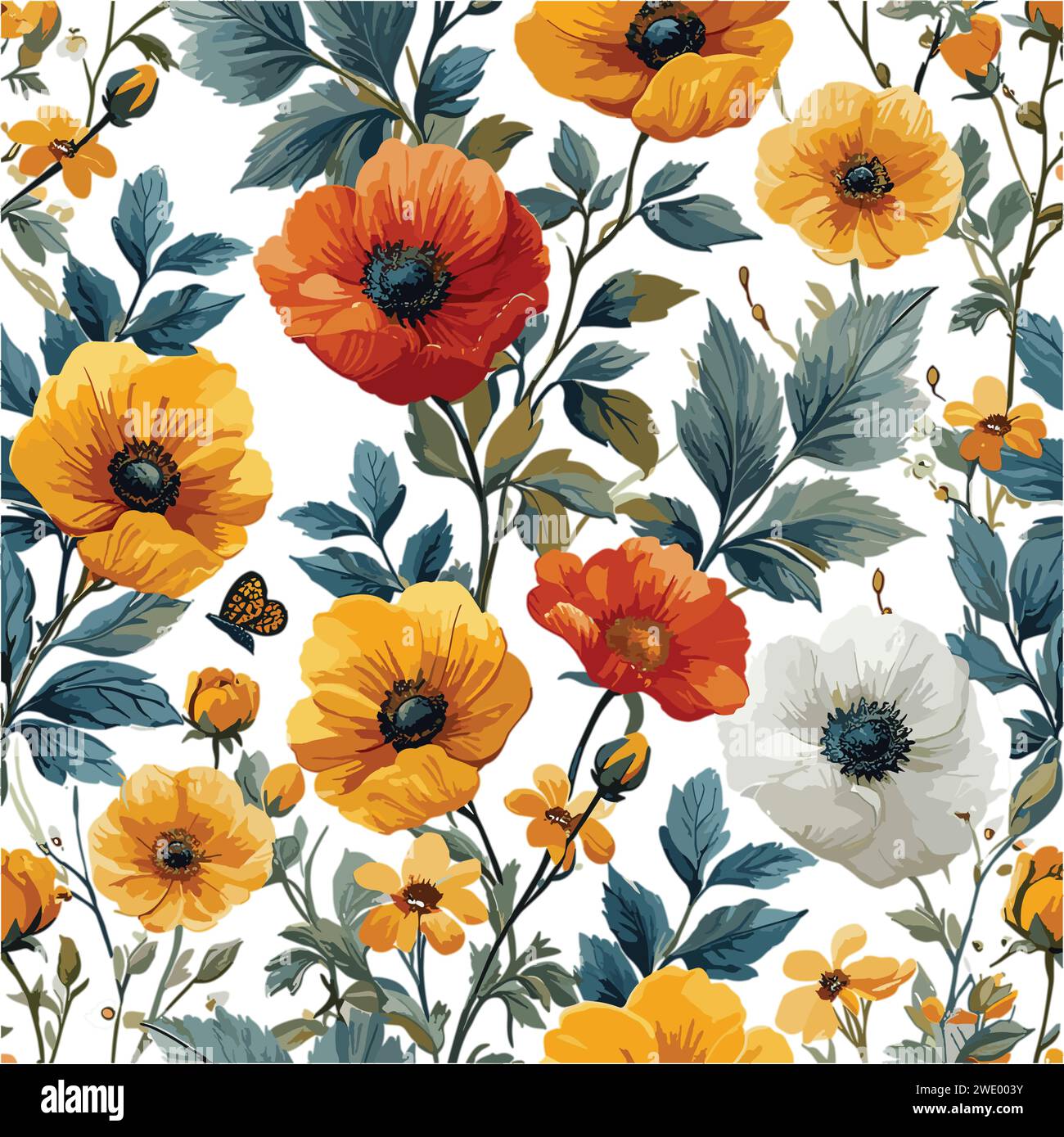 seamless floral pattern, Floral templates, flower background with ...