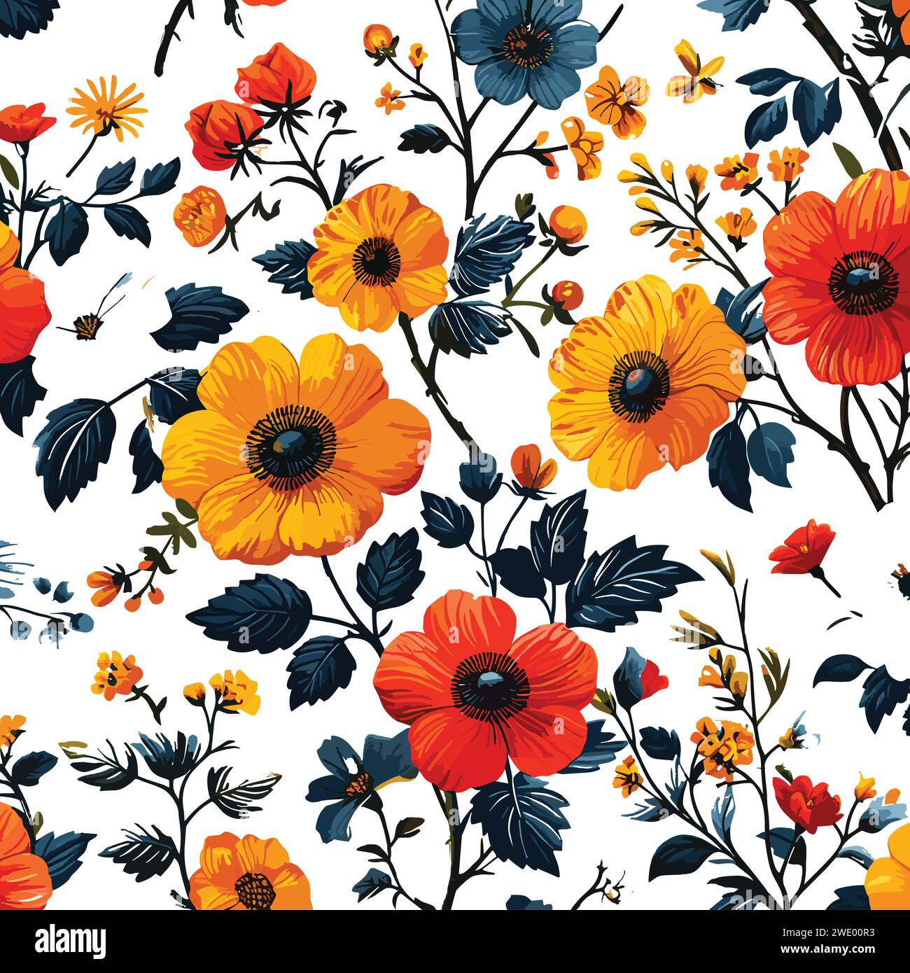 seamless floral pattern, Floral templates, flower background with ...