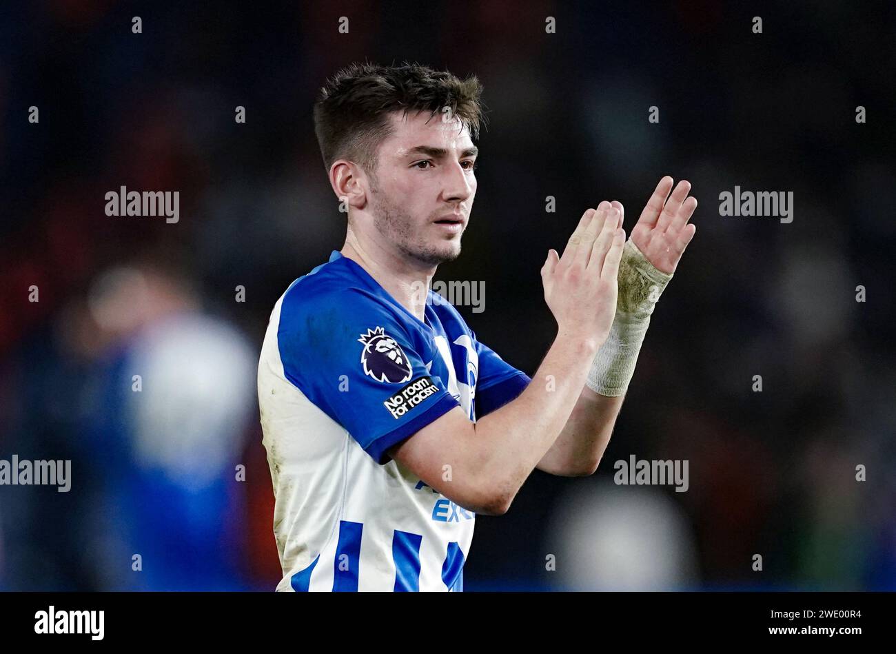 Brighton and Hove Albion's Billy Gilmour after the Premier League match ...