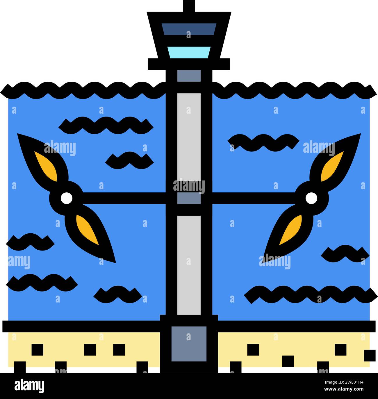 current generator tidal power color icon vector illustration Stock ... current generator tidal power color icon vector illustration Stock ...