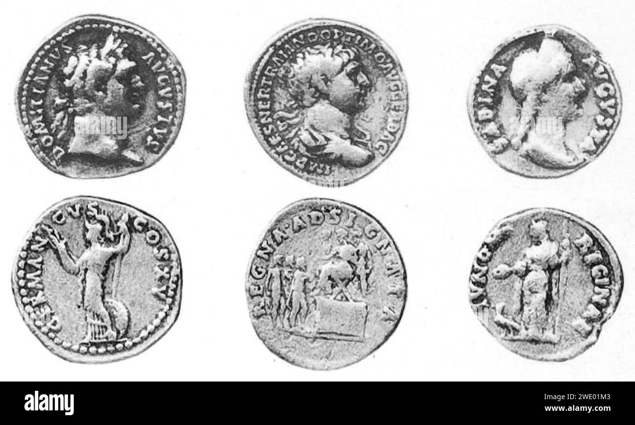 Roman coins Black and White Stock Photos & Images - Alamy