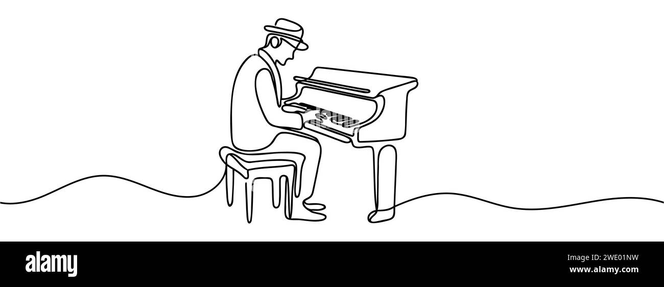 How To Draw A Pianist