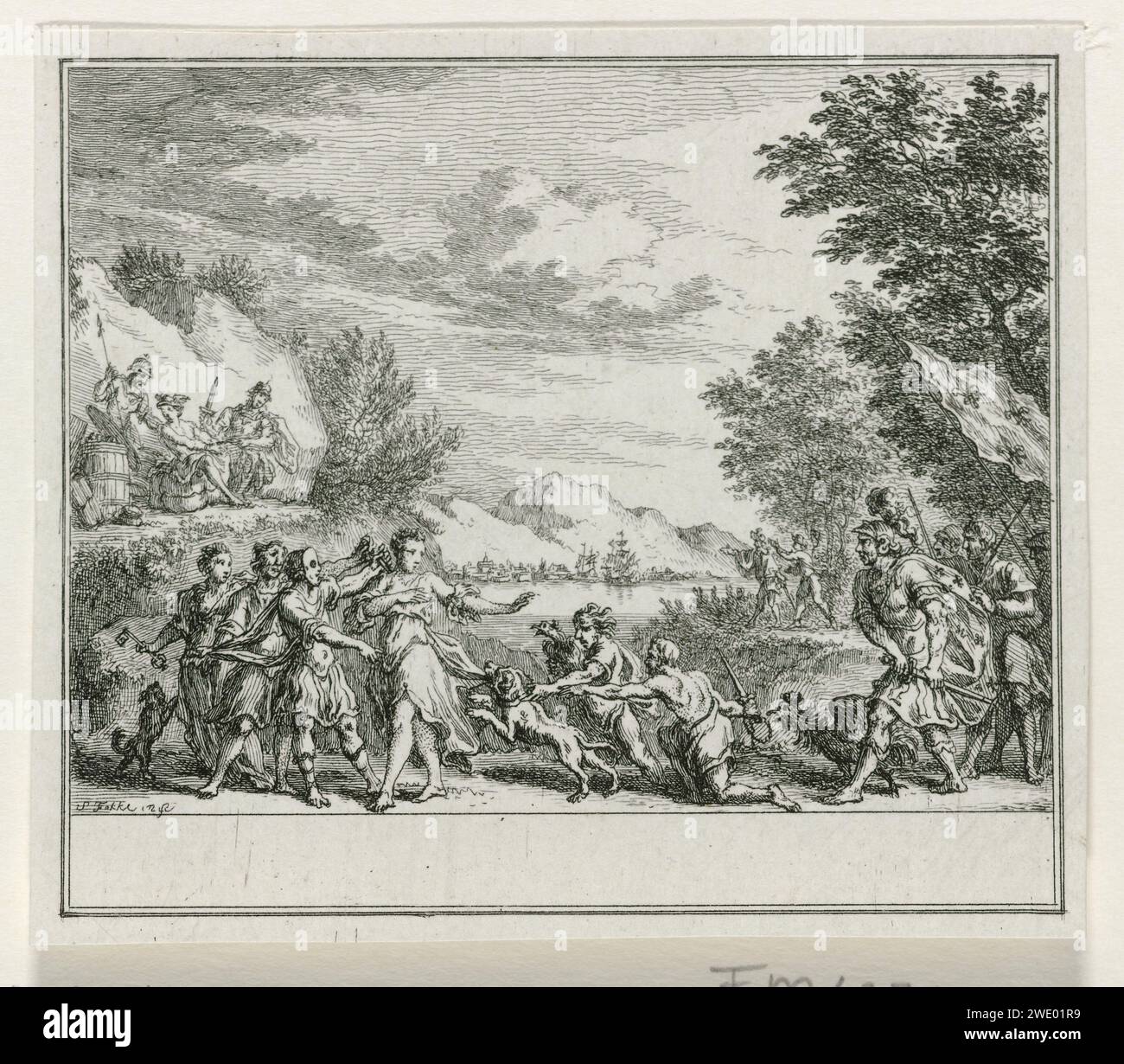 Allegory of American freedom, Simon Fokke, 1780 - 1782 print ...