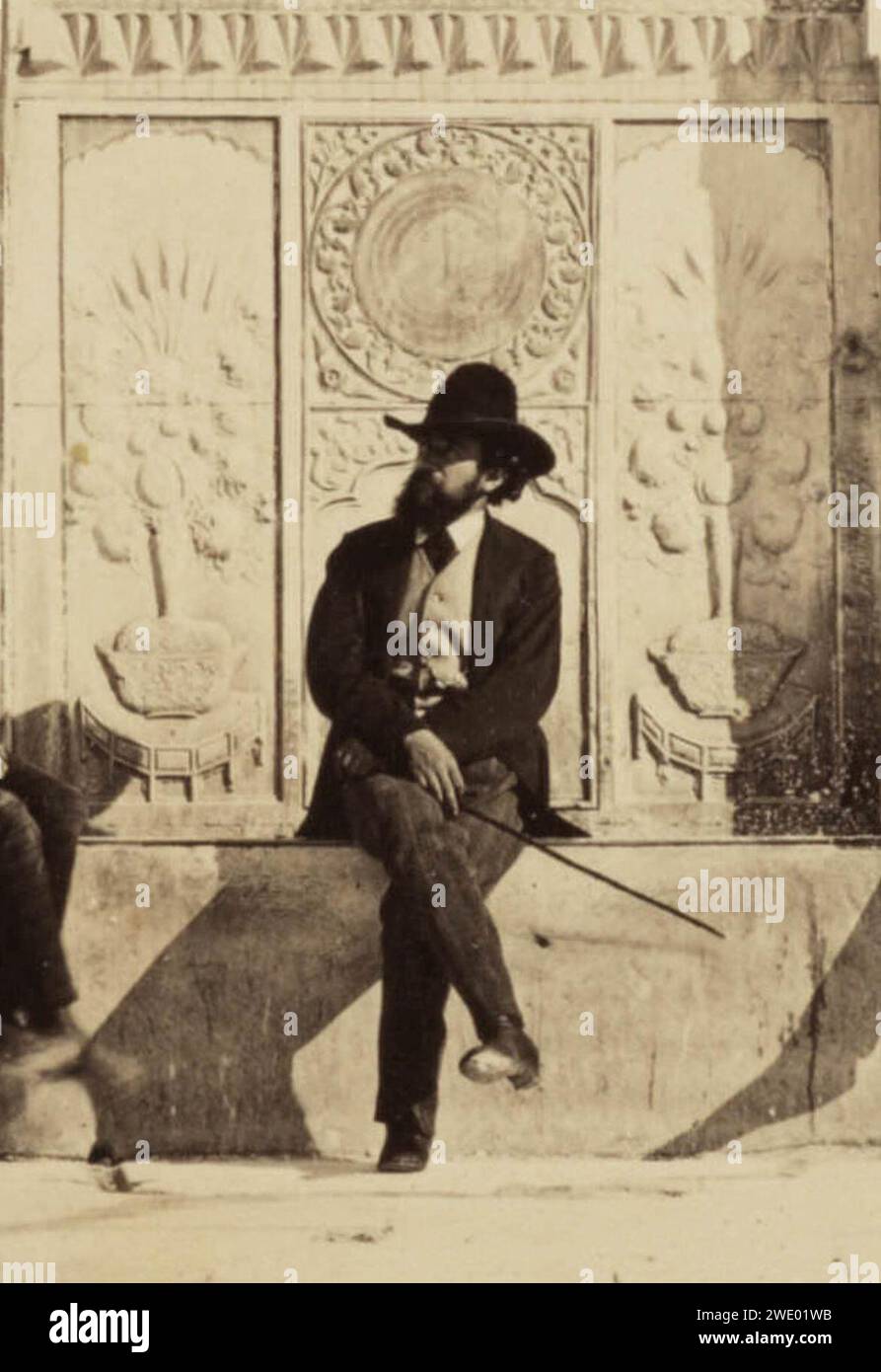 Ahmed III Fountain, Pascal Sebah, 1867 (cropped Stock Photo - Alamy