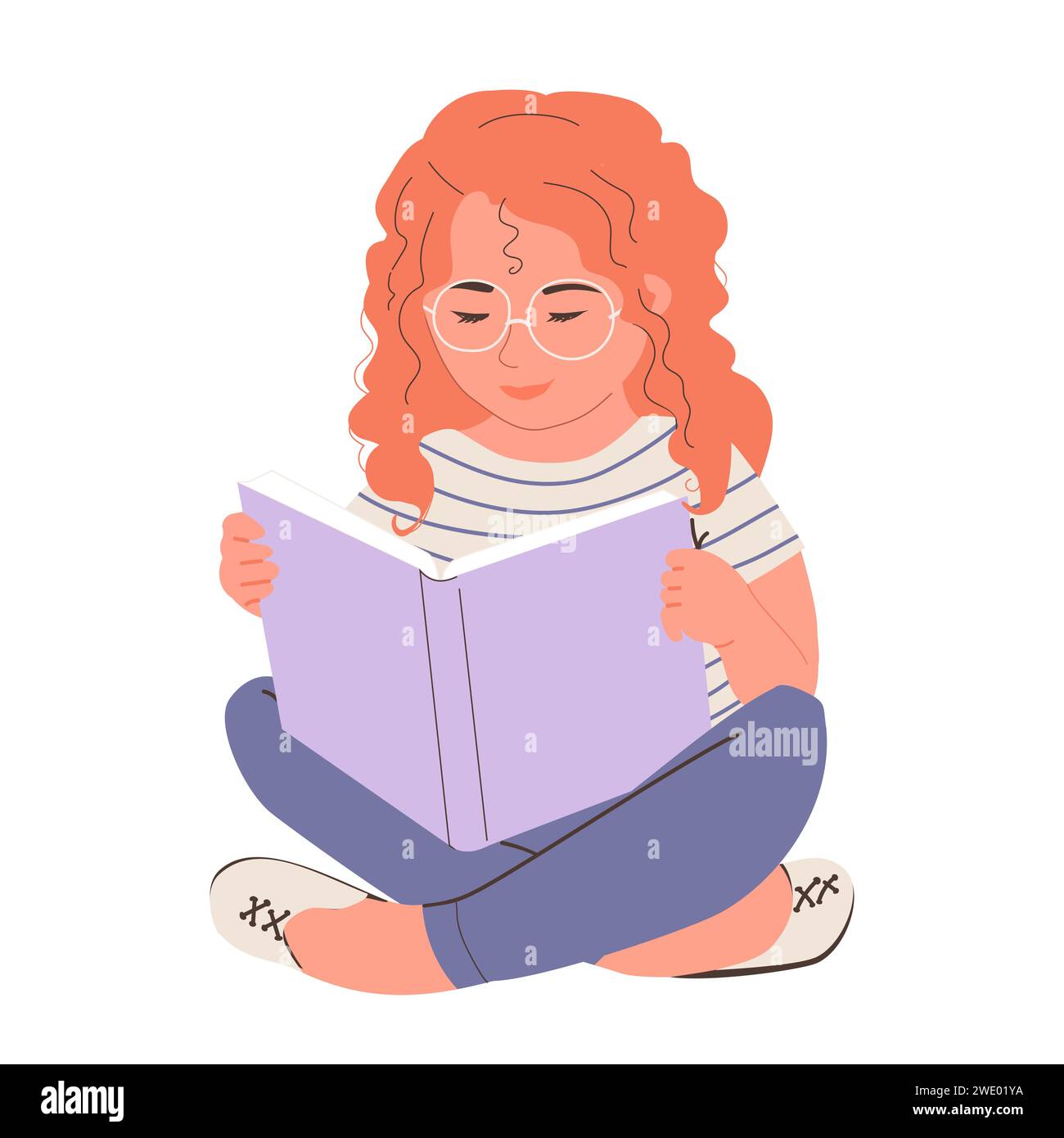 Lady book reading Cut Out Stock Images & Pictures - Alamy
