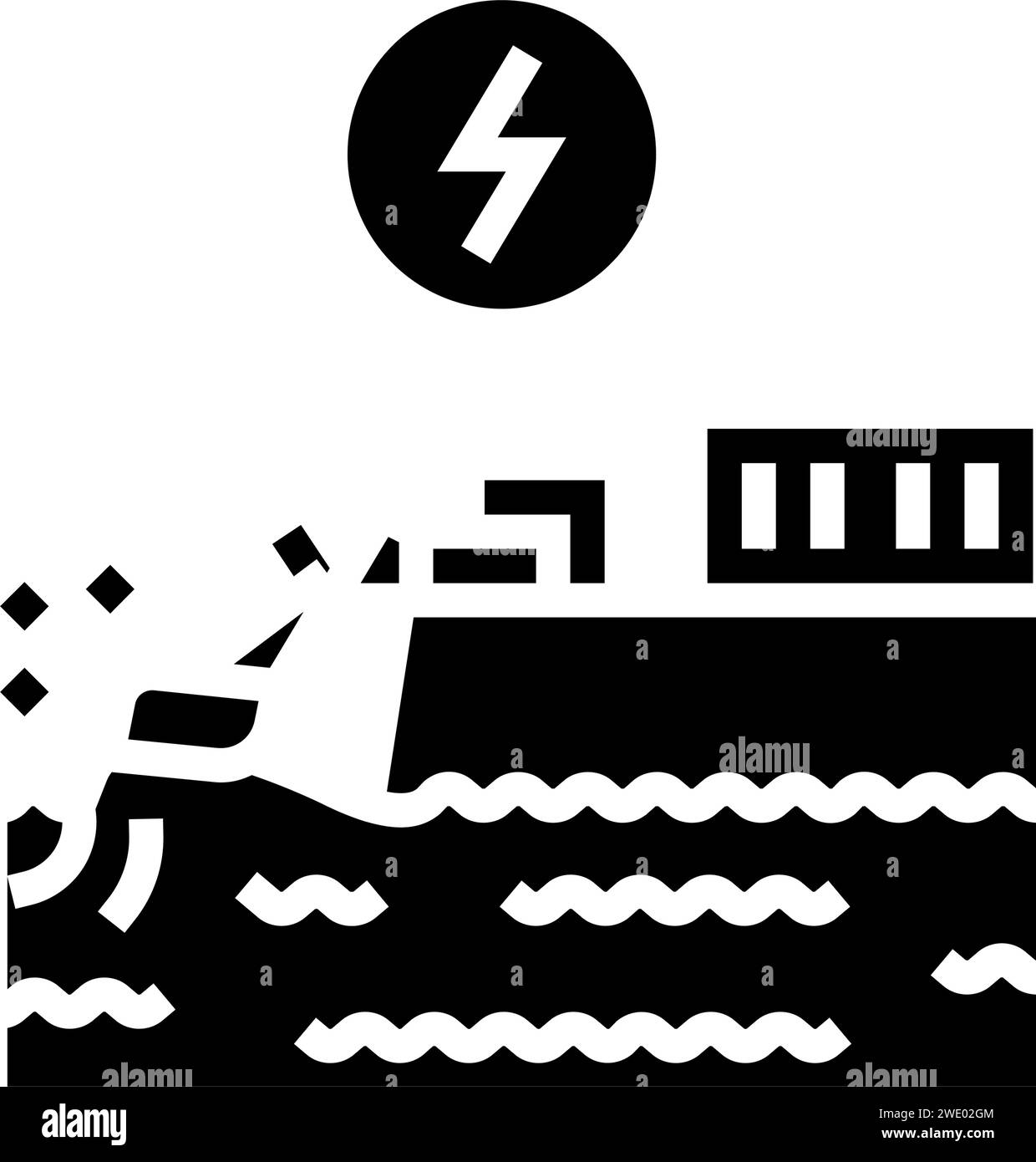 wave energy storage glyph icon vector. wave energy storage sign ... wave energy storage glyph icon vector. wave energy storage sign ...