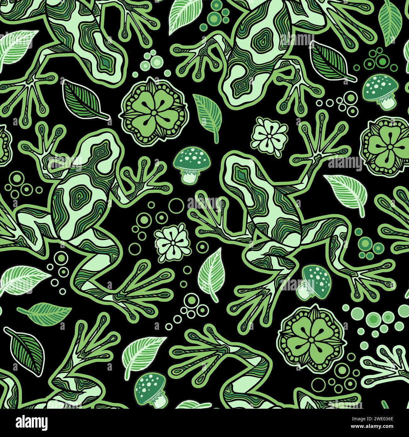 Frog line art hi-res stock photography and images - Alamy