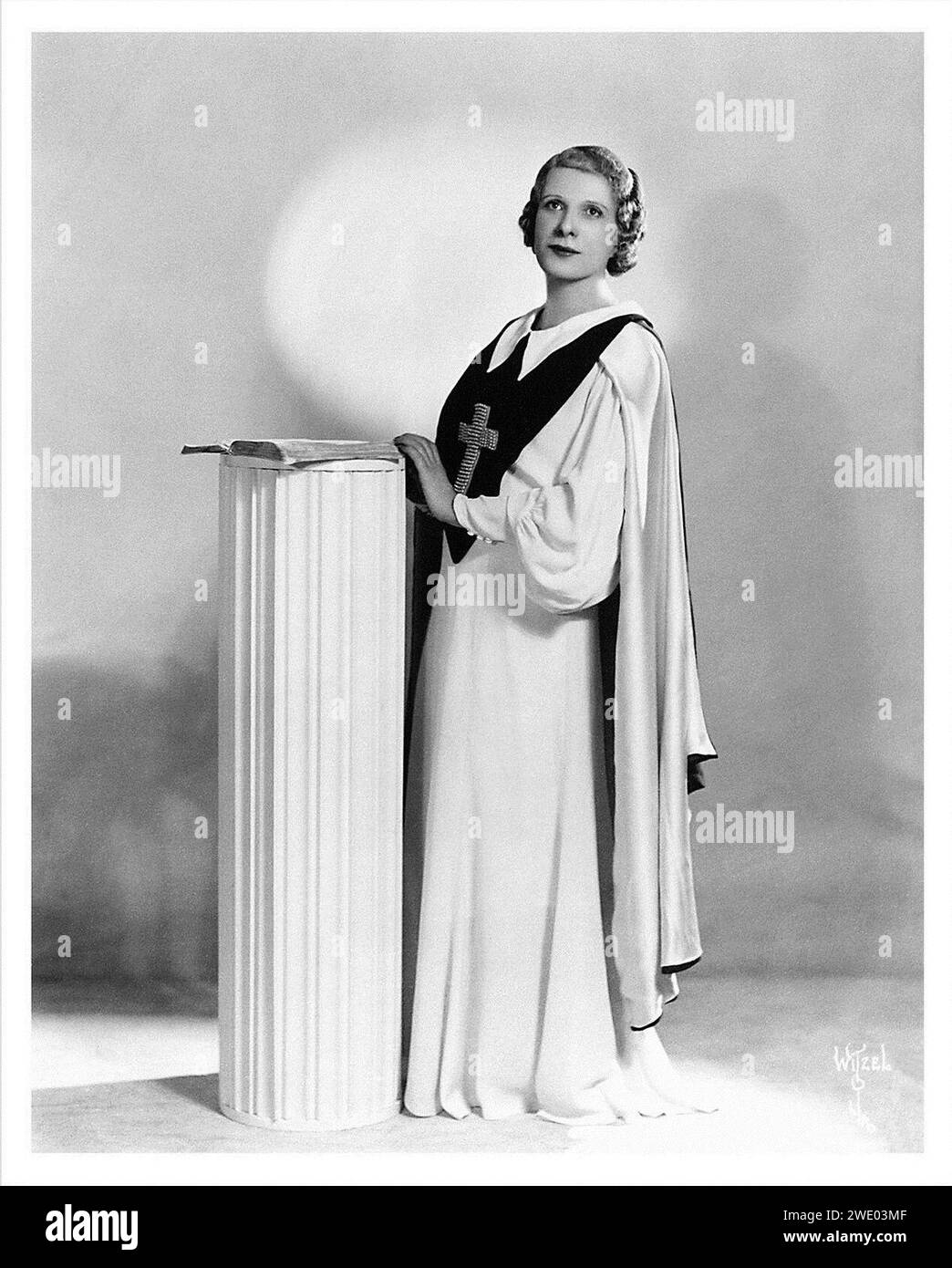 Aimee Semple McPherson by Albert Witzel Stock Photo - Alamy