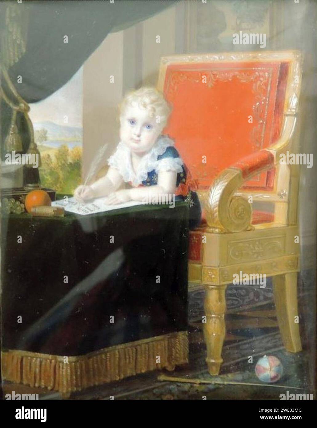 Aimée Thibault - The King of Rome (Napoleon II), as a child, writing to ...