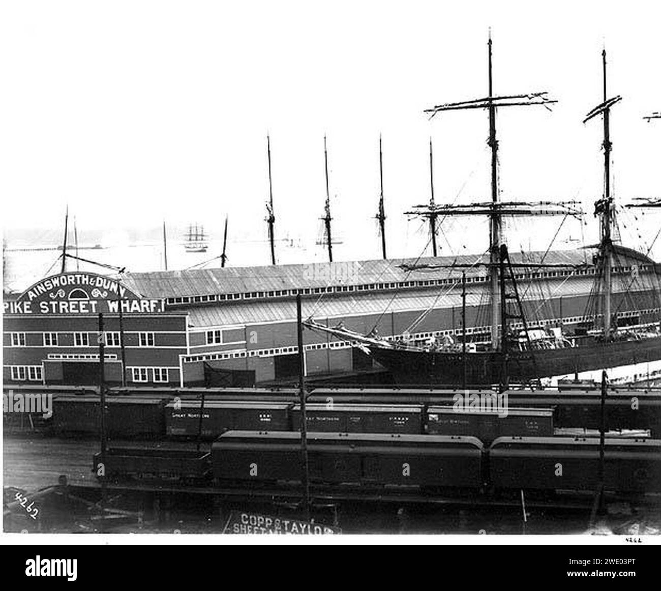 Ainsworth & Dunn wharf, Pier 59 at foot of Pike St., Seattle Stock ...