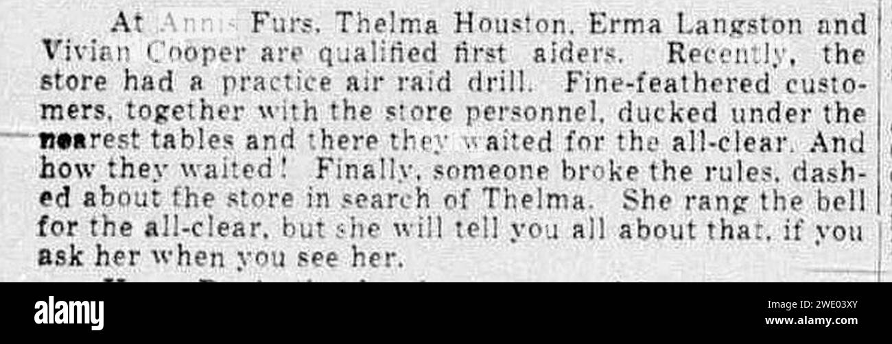 Air rise dill at Annis Furs, Detroit, Detroit Tribune Newspaper May 30 ...