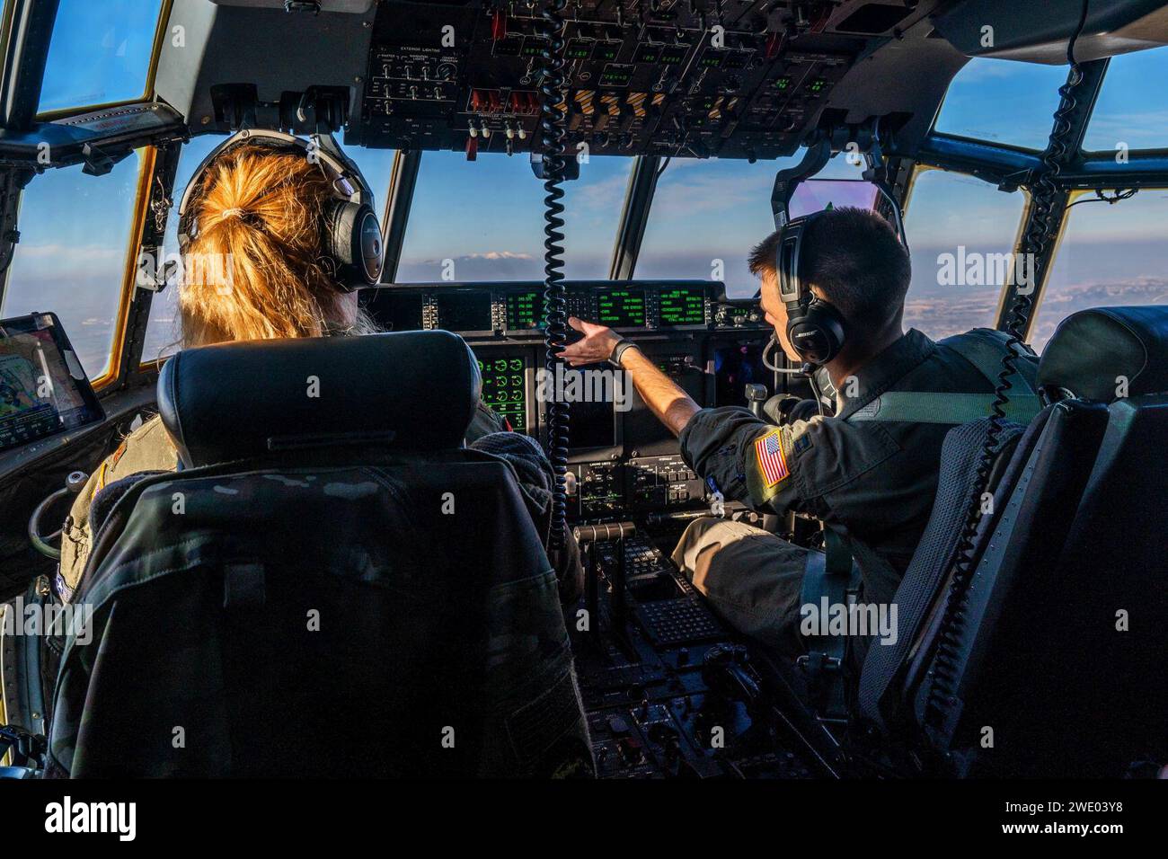 Air Force Maj. Sandra Salzman, left, and Capt. Gregg Burrow, both 37th ...