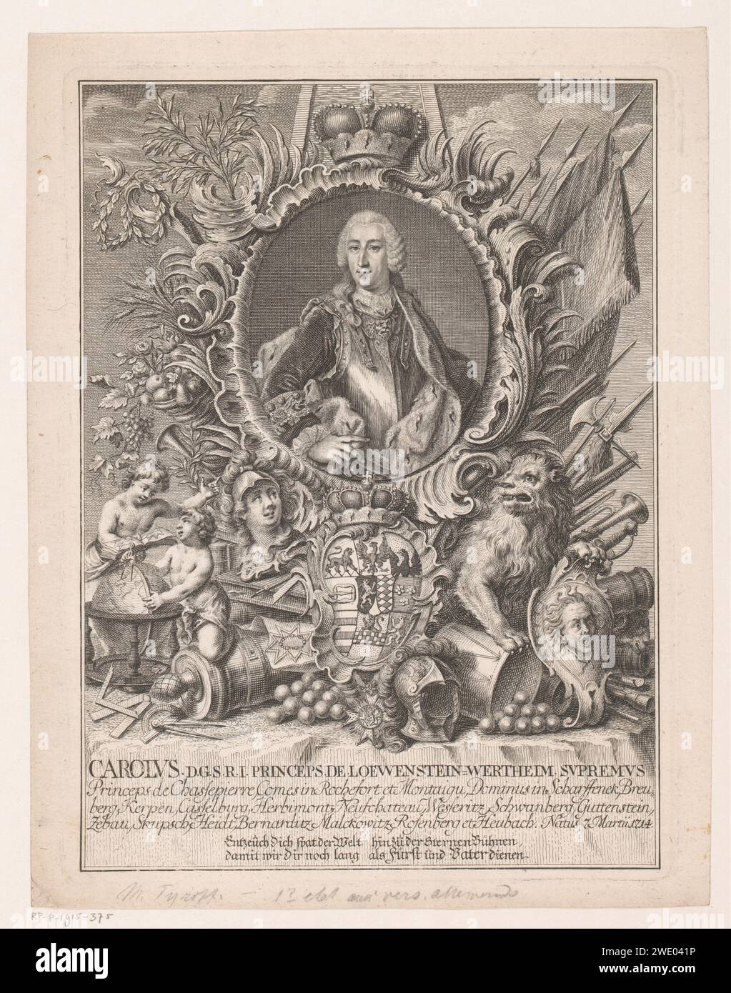 Portrait van Karl Thomas Löwenstein-Wertheim-Rochefort, Martin Tyroff ...