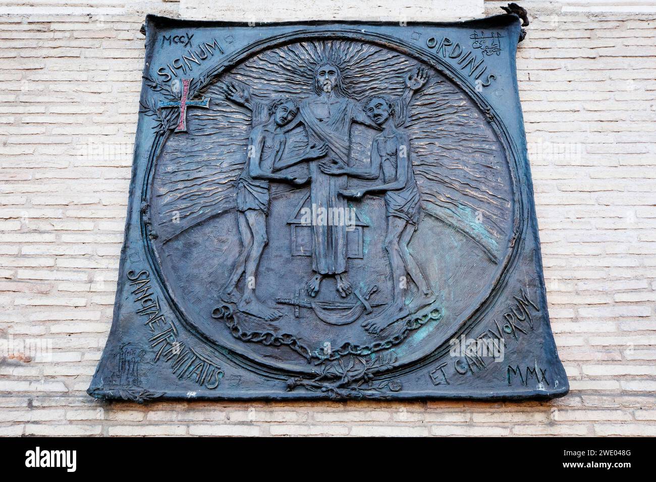 Intricate Bronze Religious Bas-relief Plaque at Santa Maria delle ...