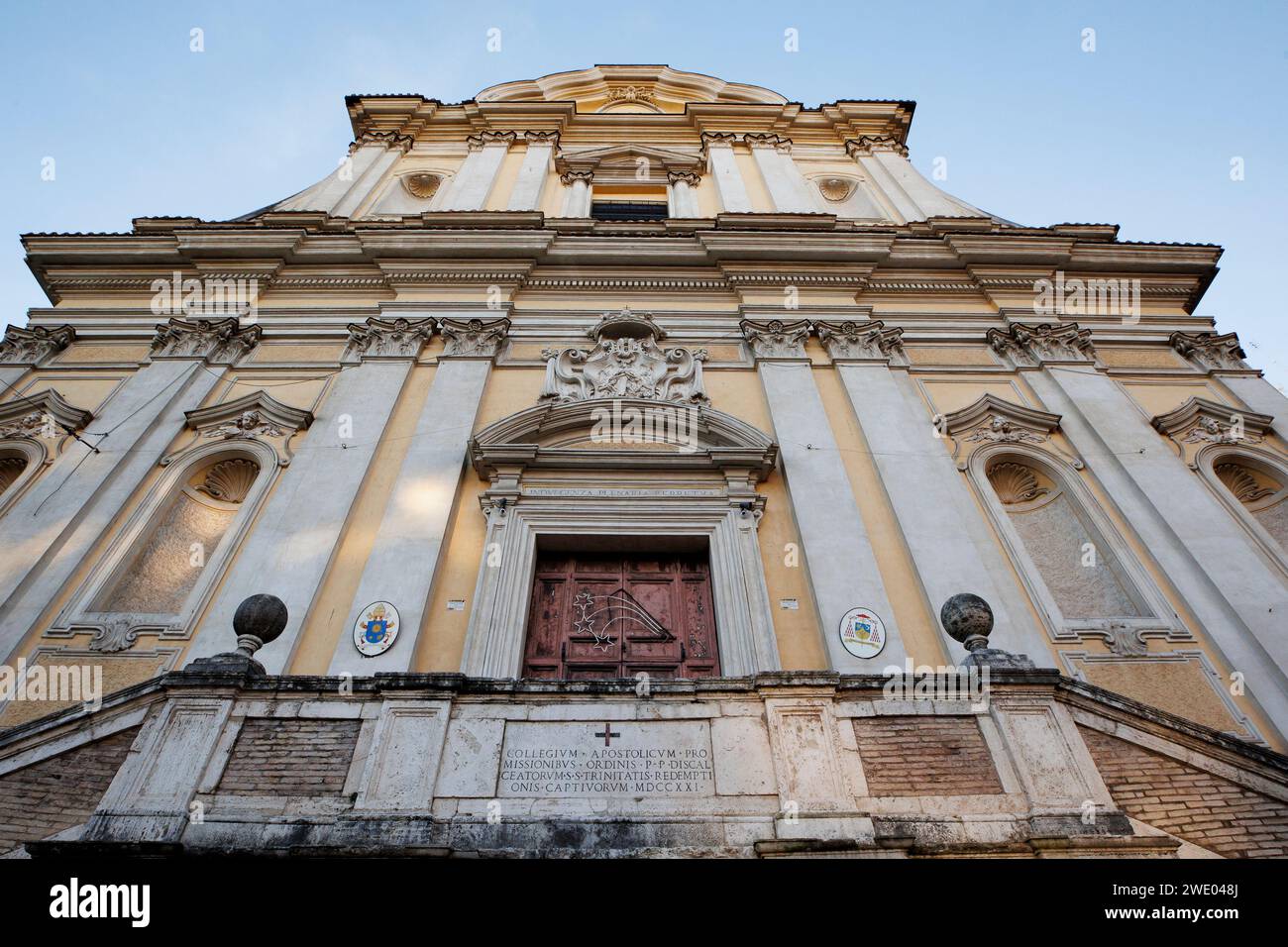 Majestic frontage of Santa Maria delle Grazie alle Fornaci, Rome: A ...