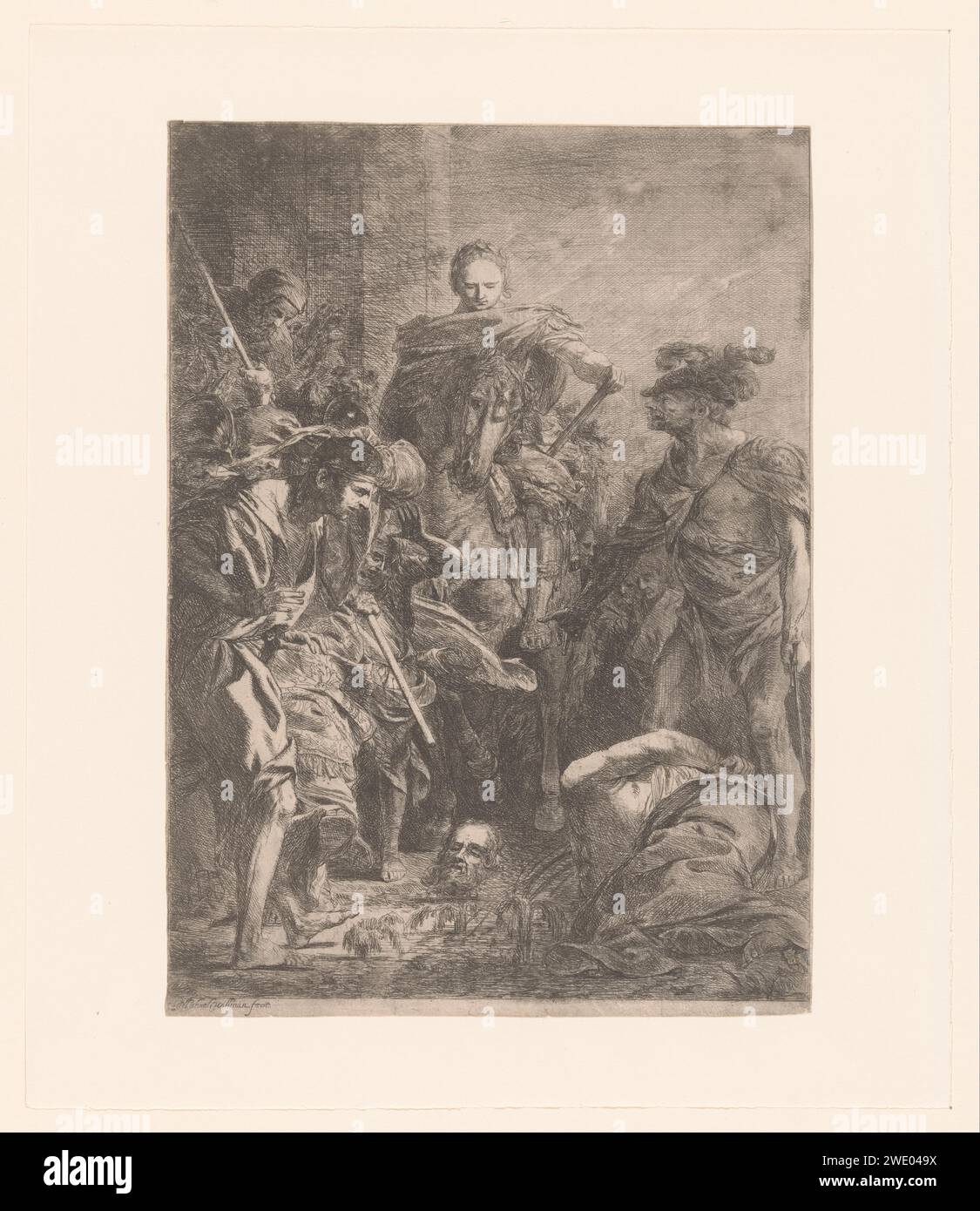 Decapitation of Paul, Michael Willmann, 1683 print Germany paper ...