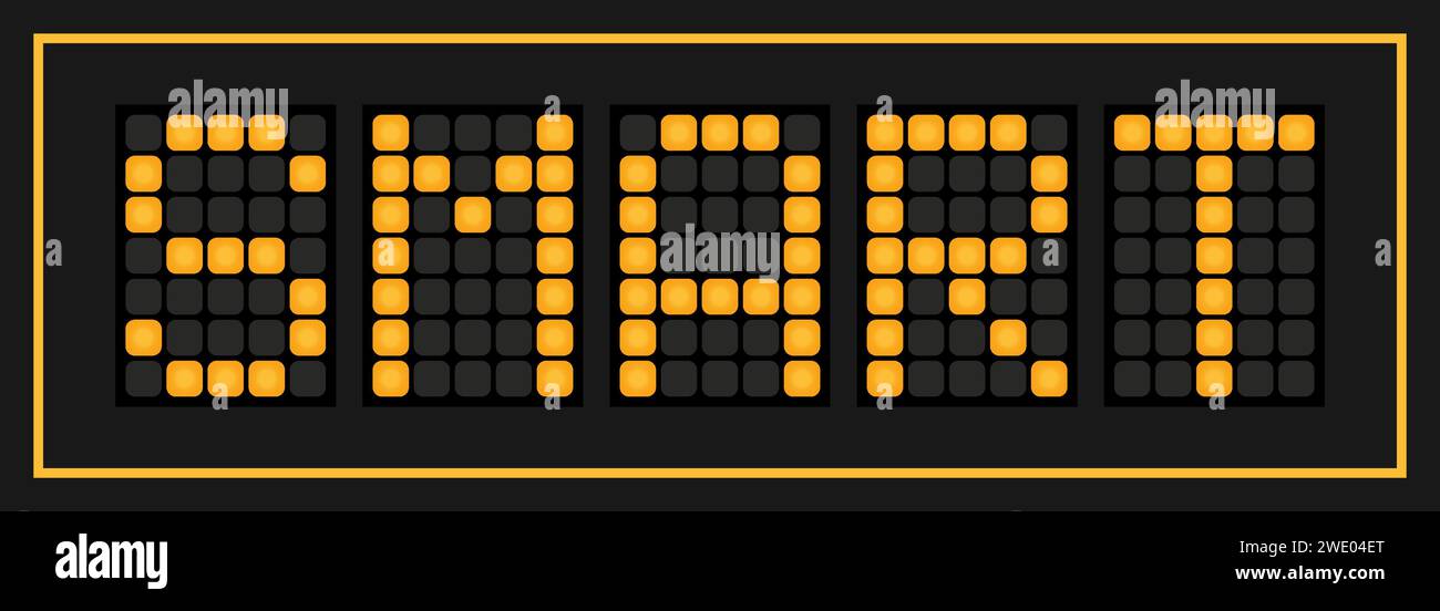 Orange color led banner in word smart on black background Stock Vector ...