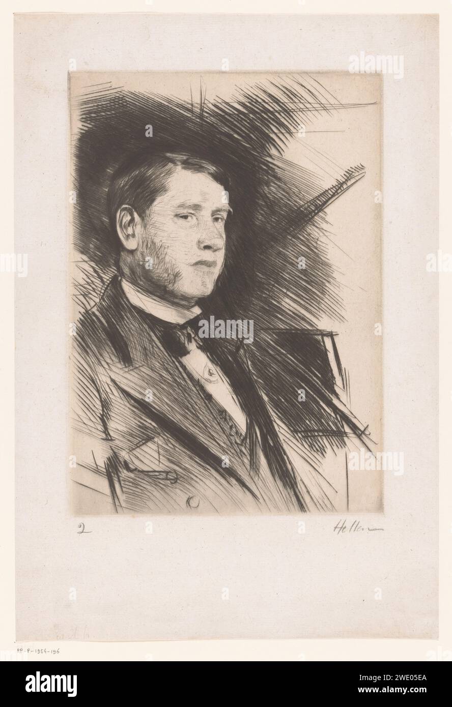 Portret van John Postle Heseltine, Paul César Helleu, 1869 - 1927 print ...