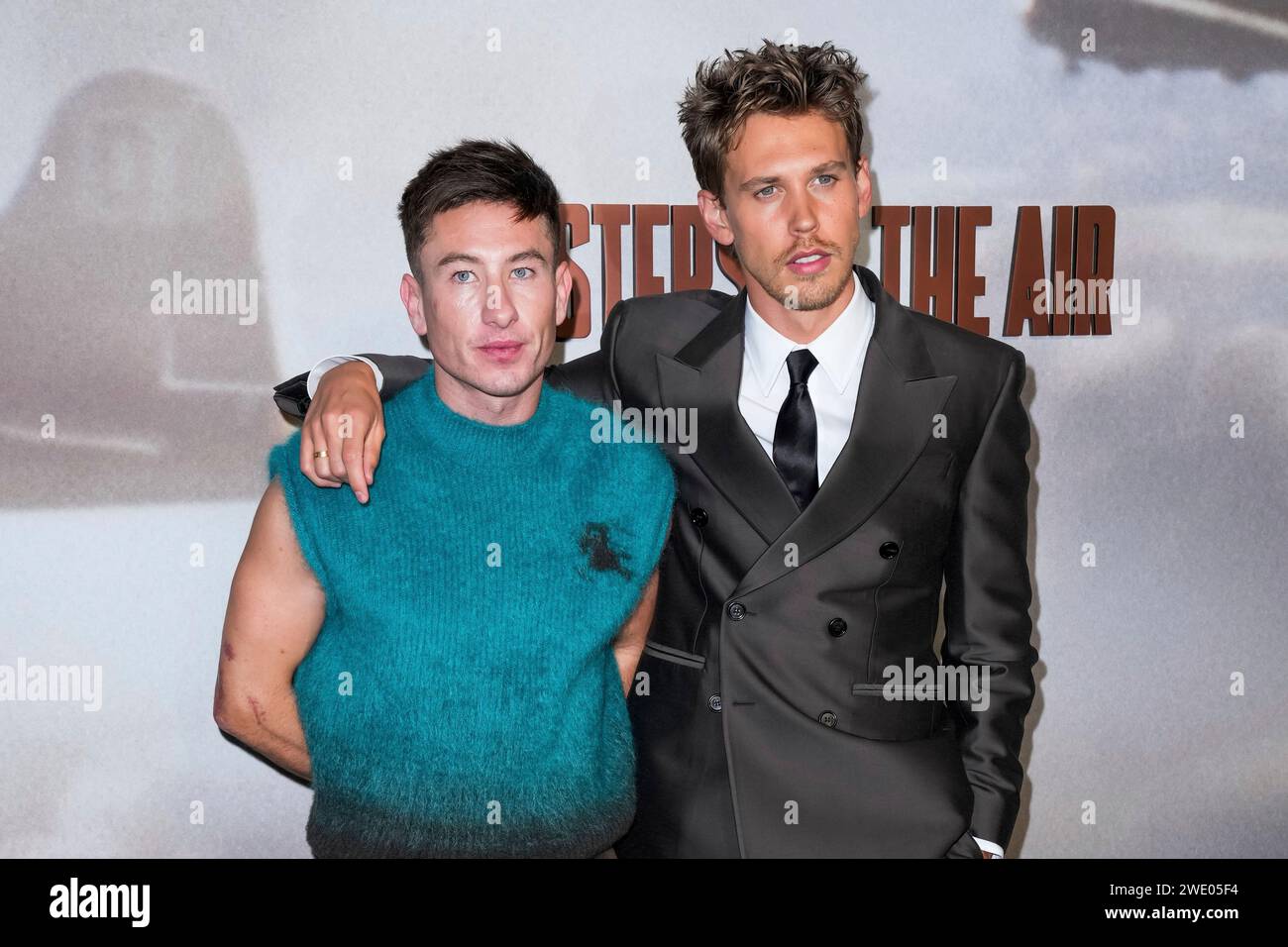 Barry Keoghan, left, and Austin Butler pose for photographers upon ...