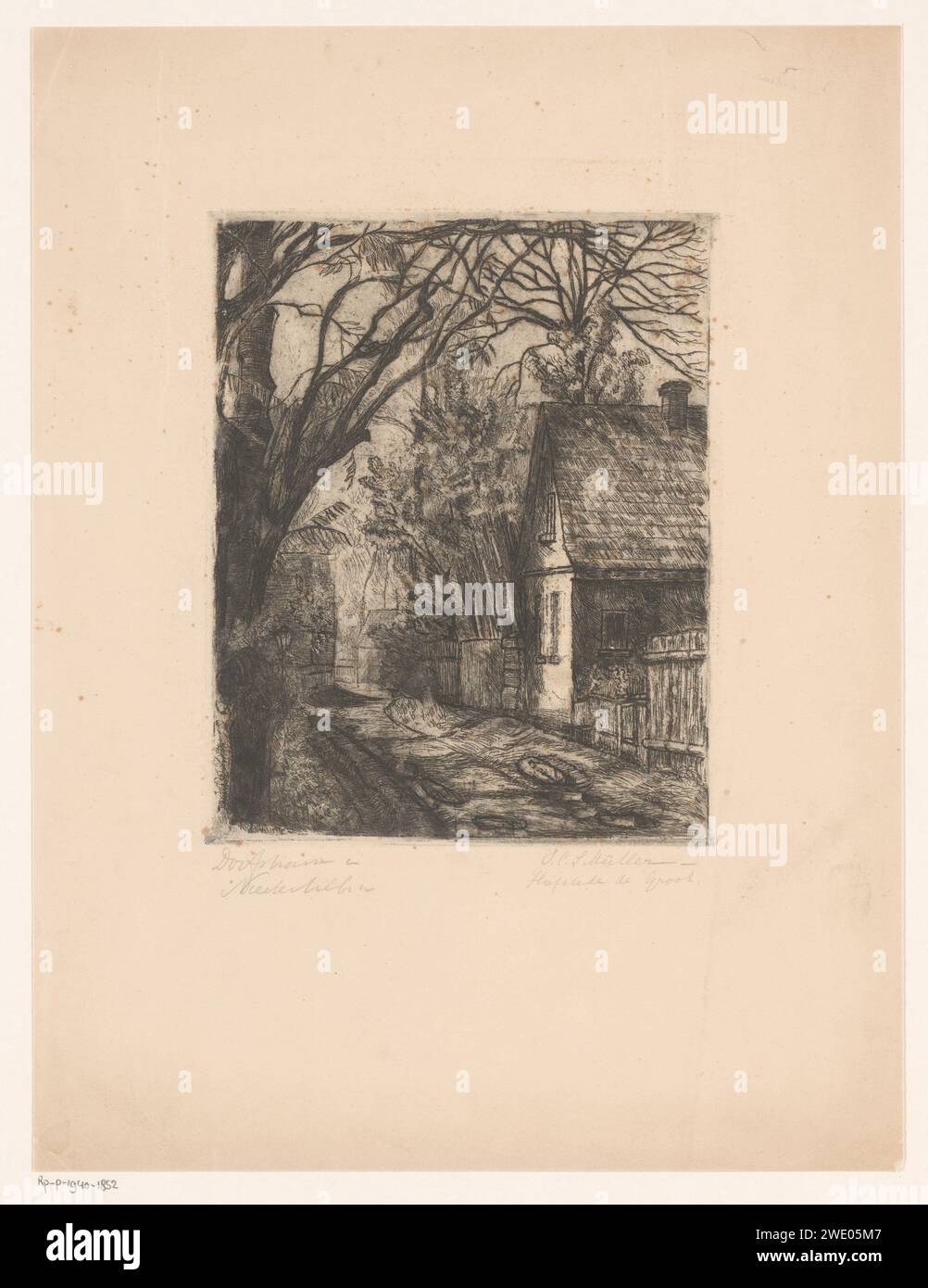 German village view, Octavia Cornelia Suzanna Hofstede de Groot, 1875 ...