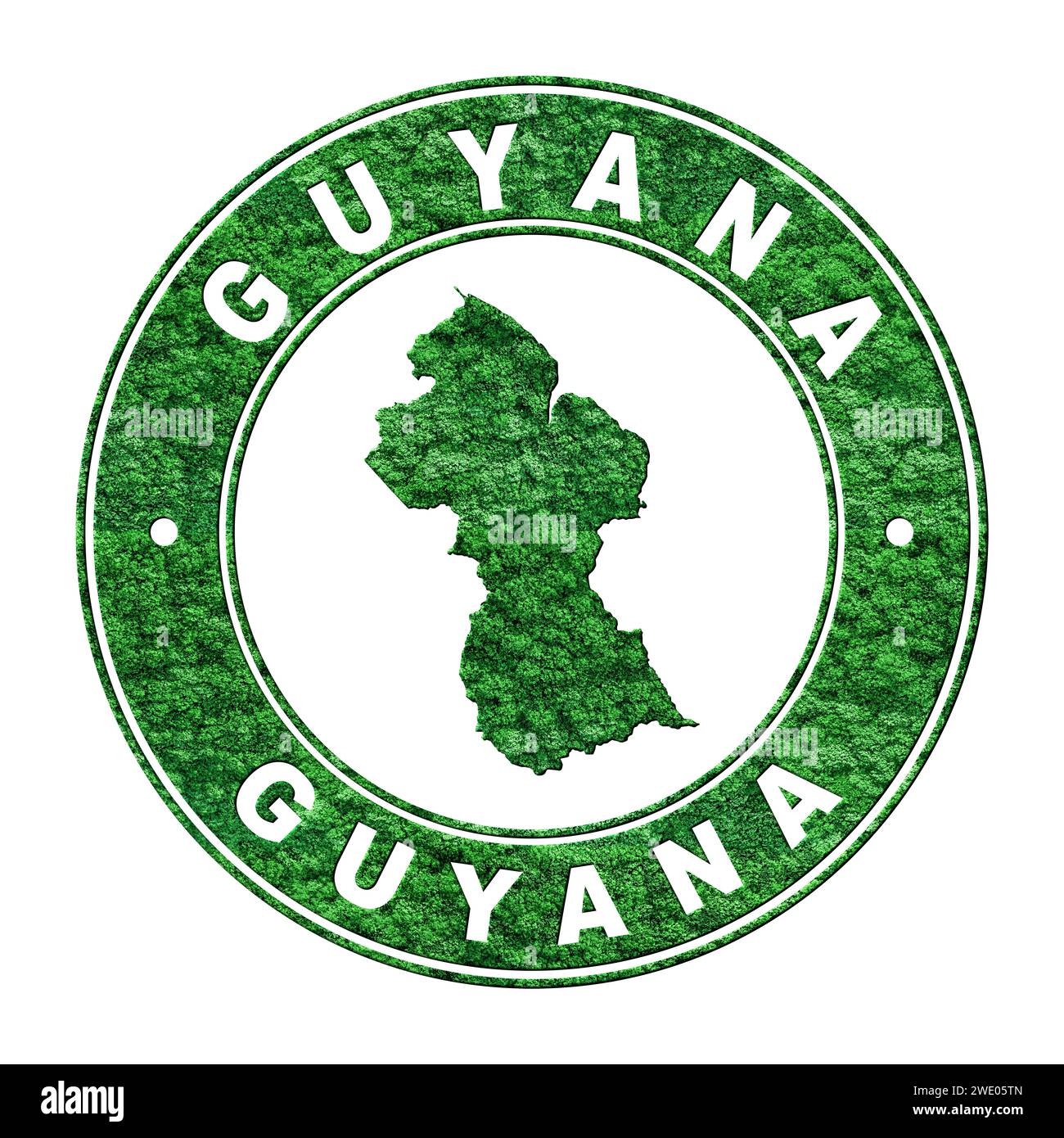 Guyana co2 map hi-res stock photography and images - Alamy