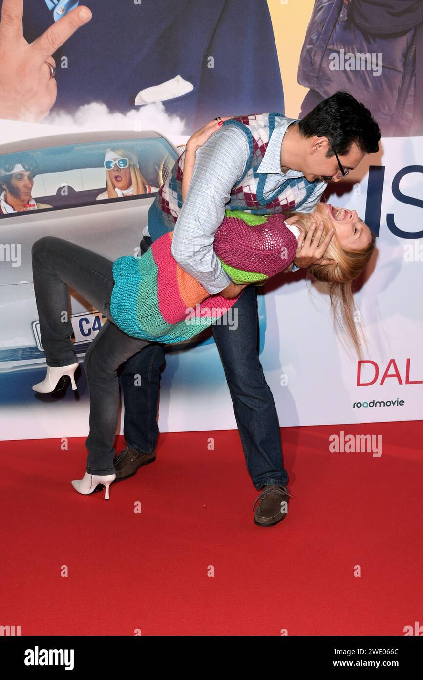 Milan, Italy. 22nd Jan, 2024. Milan, Film Premiere “I soliti idioti 3 ...