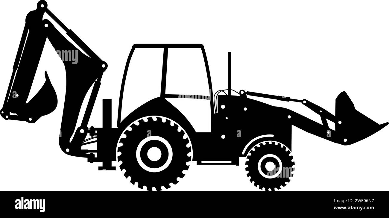 Heavy wheel loader in Cut Out Stock Images & Pictures - Alamy