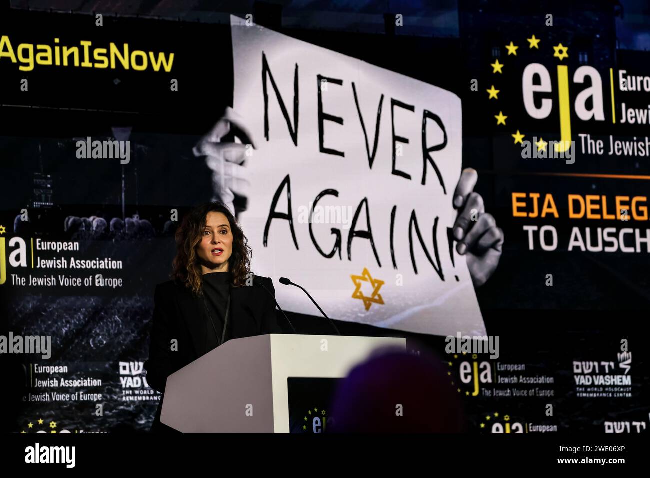 President of Madrid, Isabel Díaz Ayuso speaks during the European ...