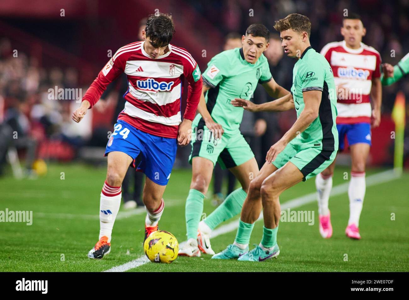 Gonzalo Villar of Granada CF in action during the Spanish league, La ...