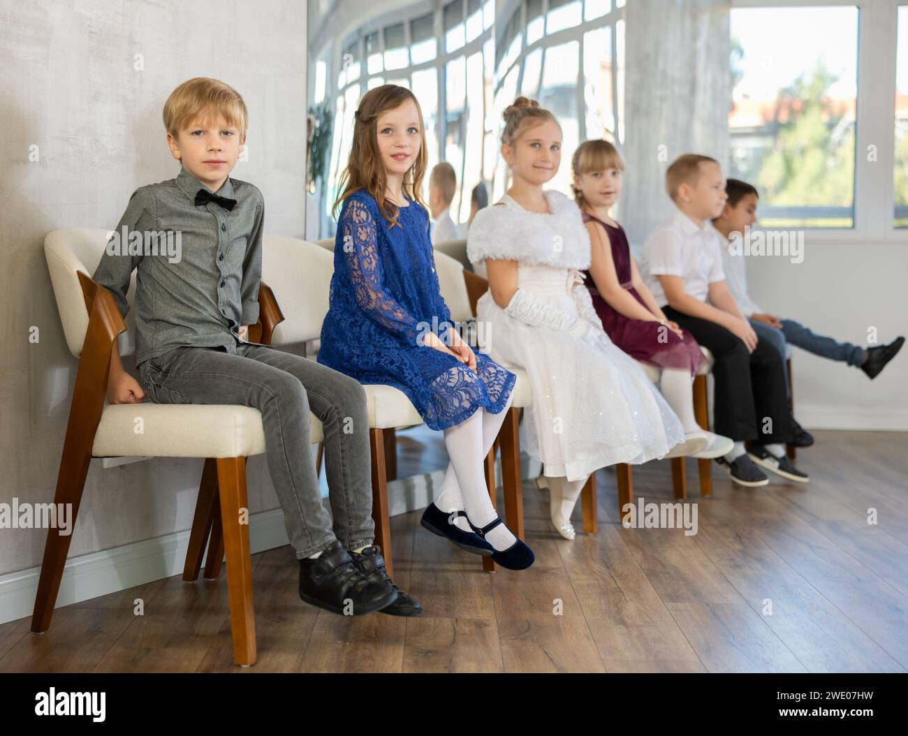 Children dancing in classroom hi-res stock photography and images - Alamy