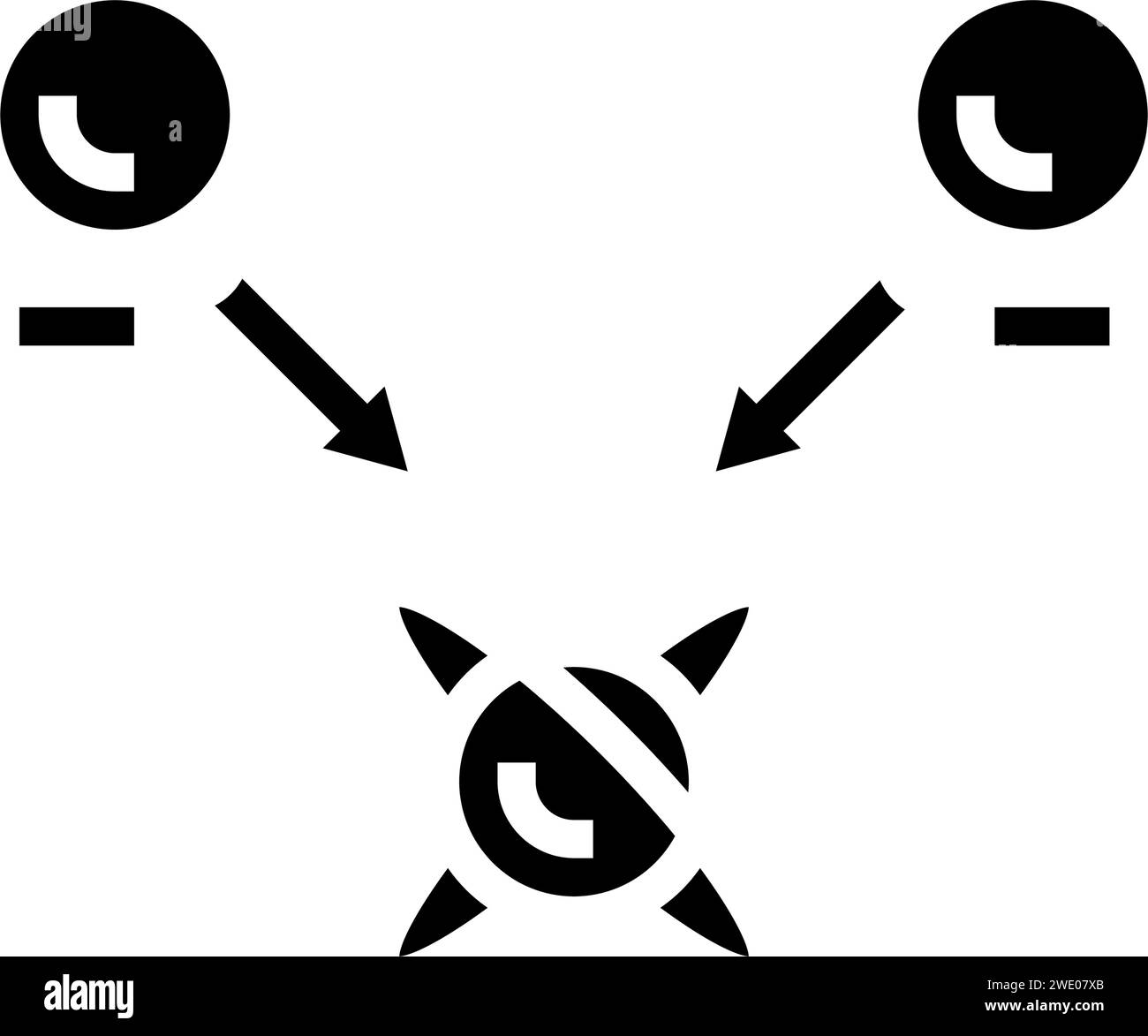 Quantum superposition symbol Black and White Stock Photos & Images - Alamy