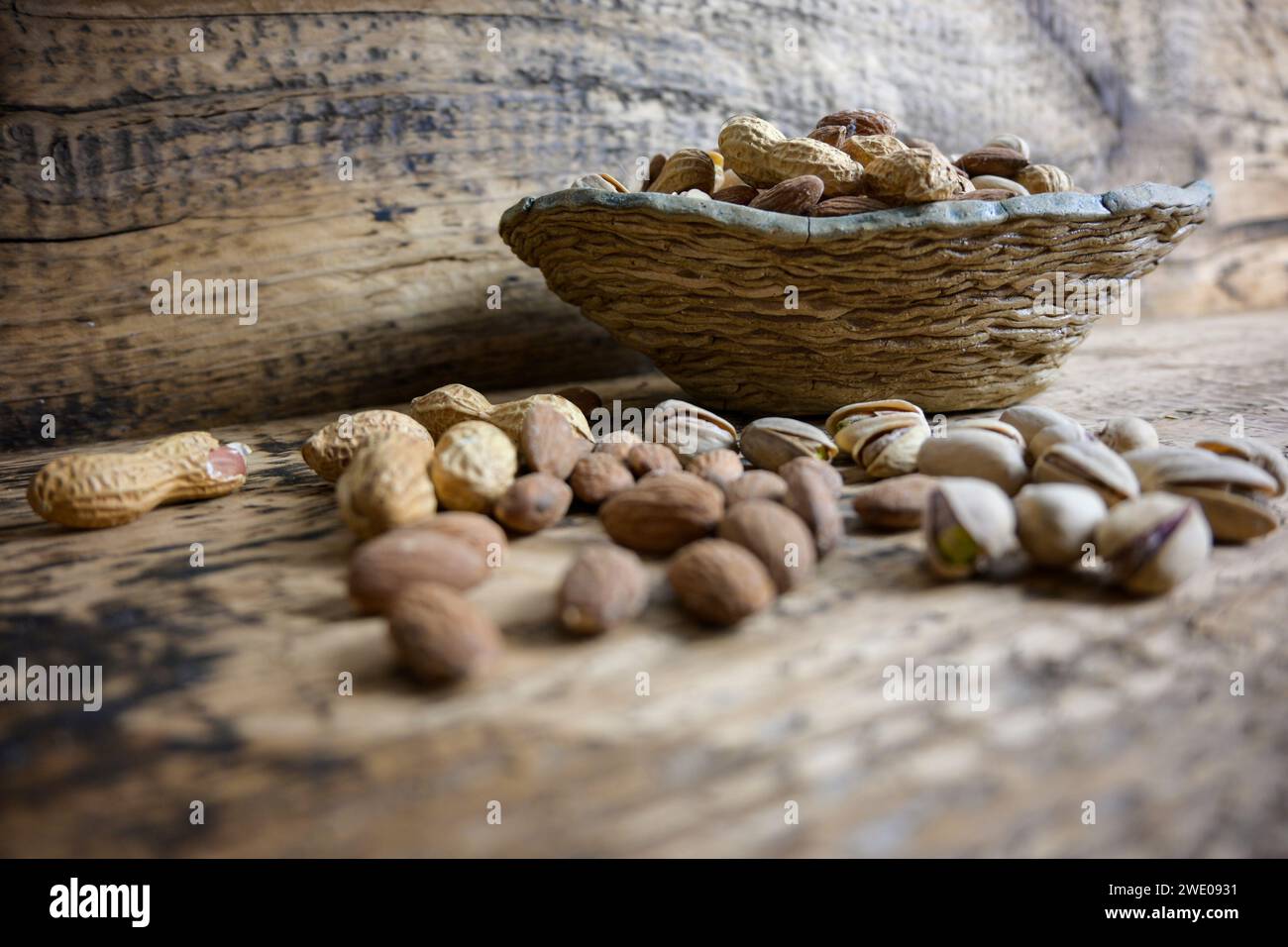 Scattered dried fruit and nuts hi-res stock photography and images - Alamy