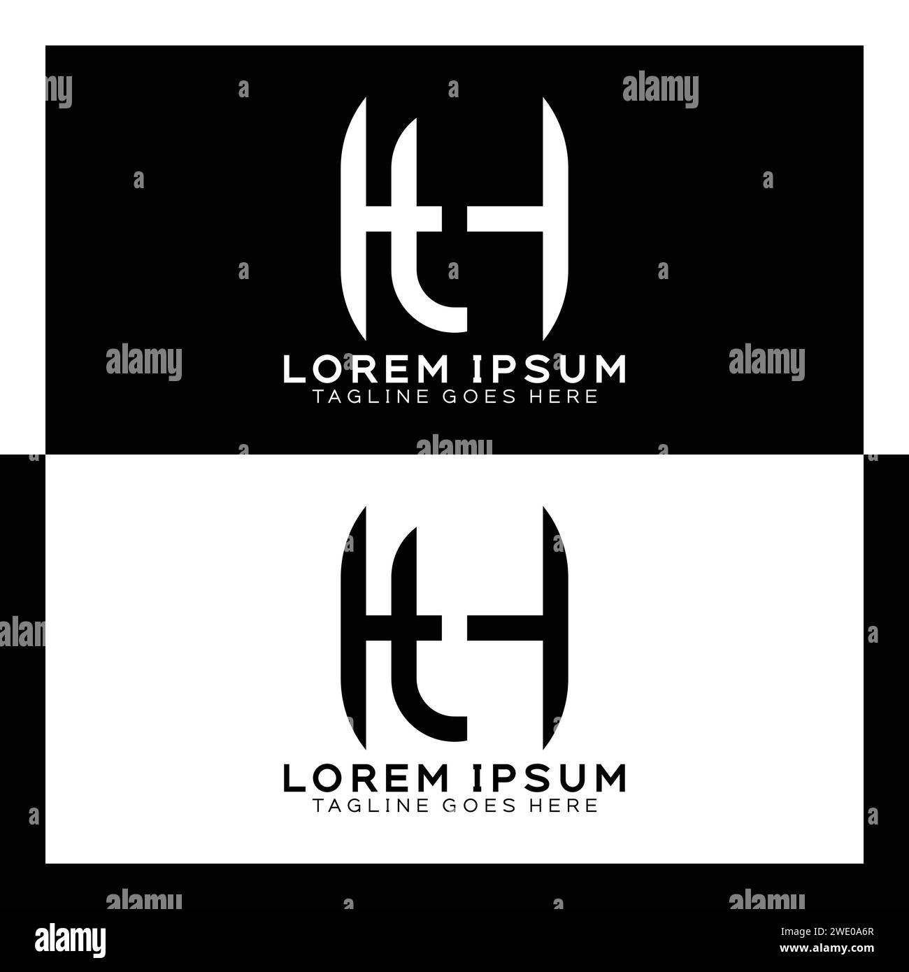 Letter ht logo hi-res stock photography and images - Alamy