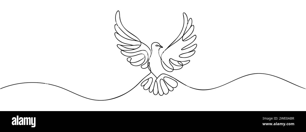 Drawing of a dove Cut Out Stock Images & Pictures - Alamy