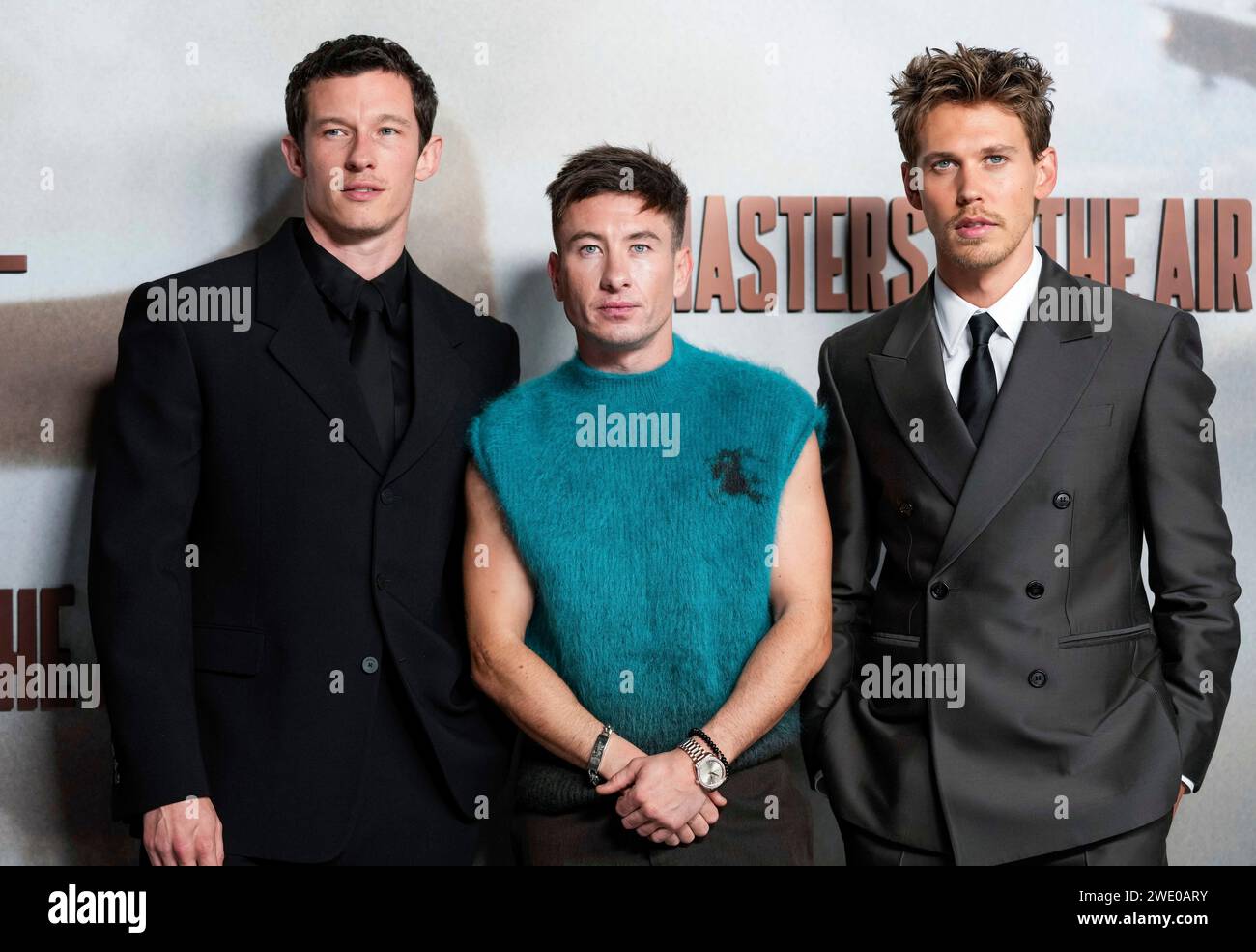 Callum Turner, from left, Barry Keoghan, and Austin Butler pose for ...