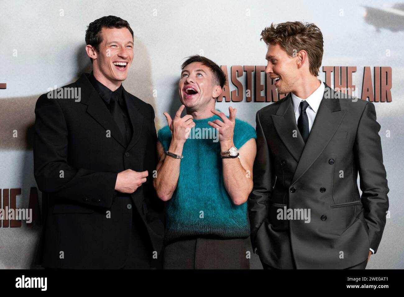 Callum Turner, from left, Barry Keoghan, and Austin Butler pose for ...
