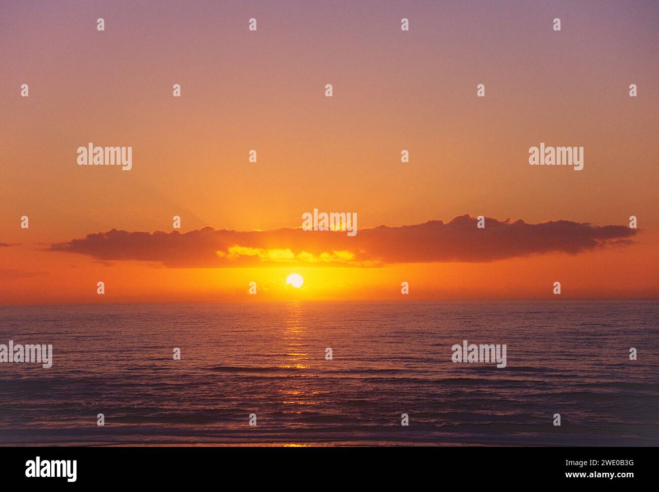 Dramatic sunset; Pacific Ocean; Newport; Oregon; USA Stock Photo - Alamy