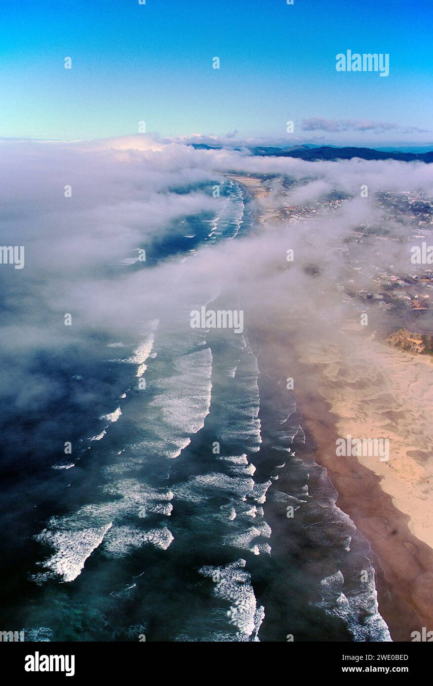 Overhead aerial view yaquina bay hi-res stock photography and images ...