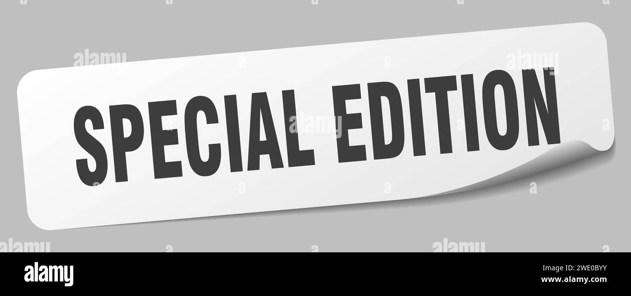 special edition sticker. special edition rectangular label isolated on ...