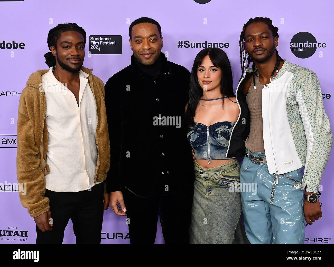 Park City, USA. 22nd Jan, 2024. Curt Morlaye, Chiwetel Ejiofor, Camila ...