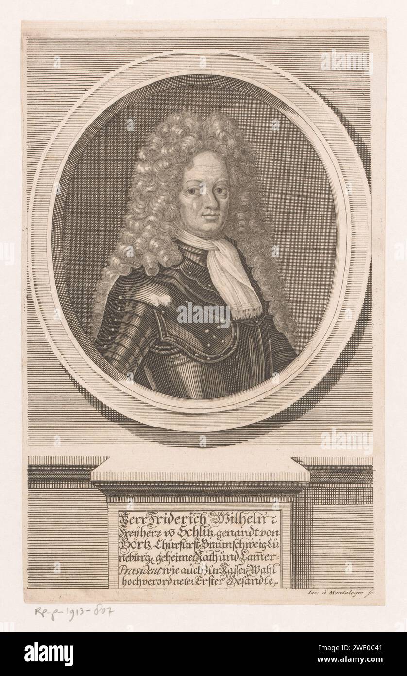 Portrait van Friedrich Wilhelm, Count von Schlitz, Joseph de Montalegre ...