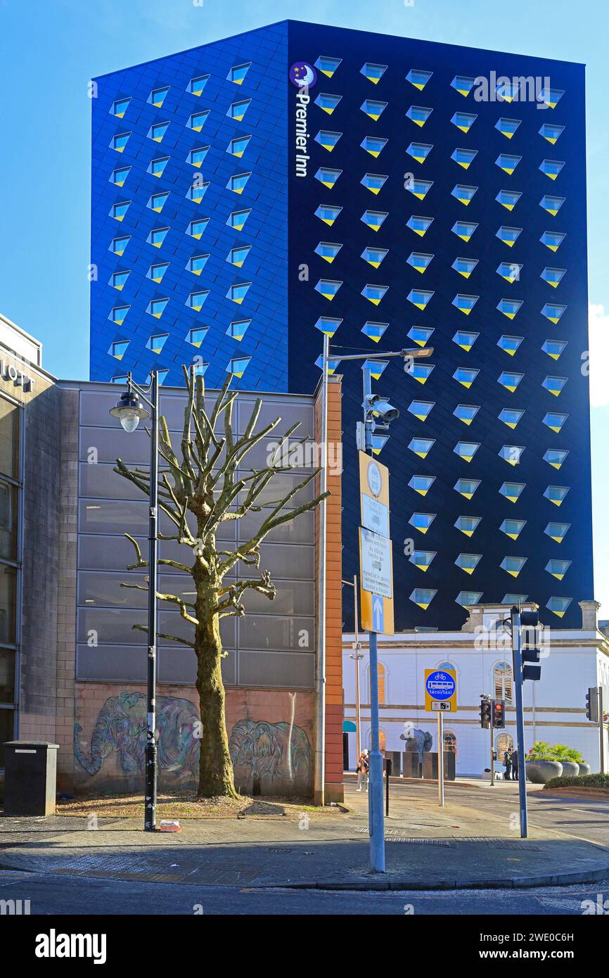 New Premier Inn, Cardiff city centre. Taken January 2024 Stock Photo ...