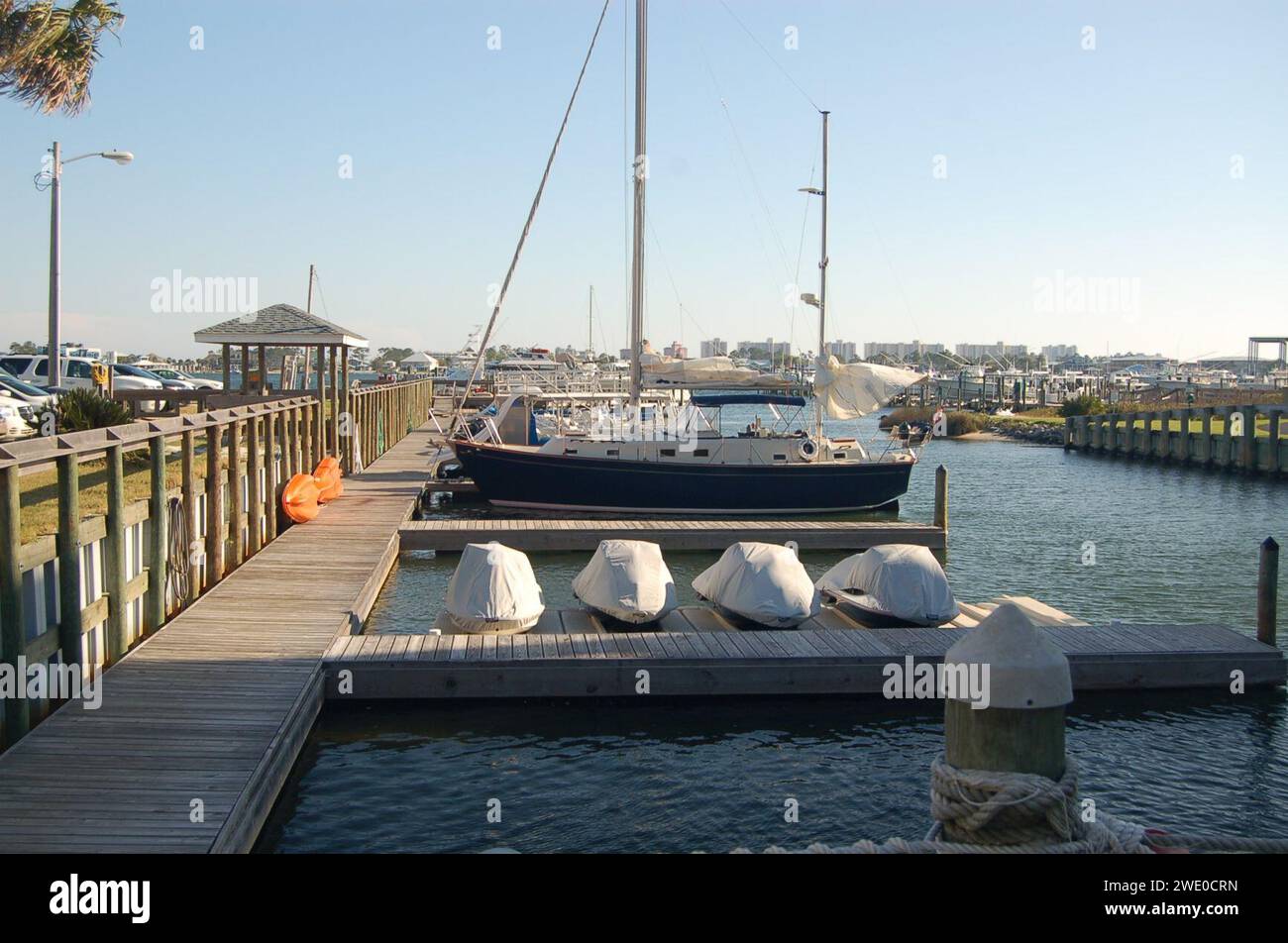 Alabama's Coastal Connection - Boats Docked in Orange Beach Stock Photo ...