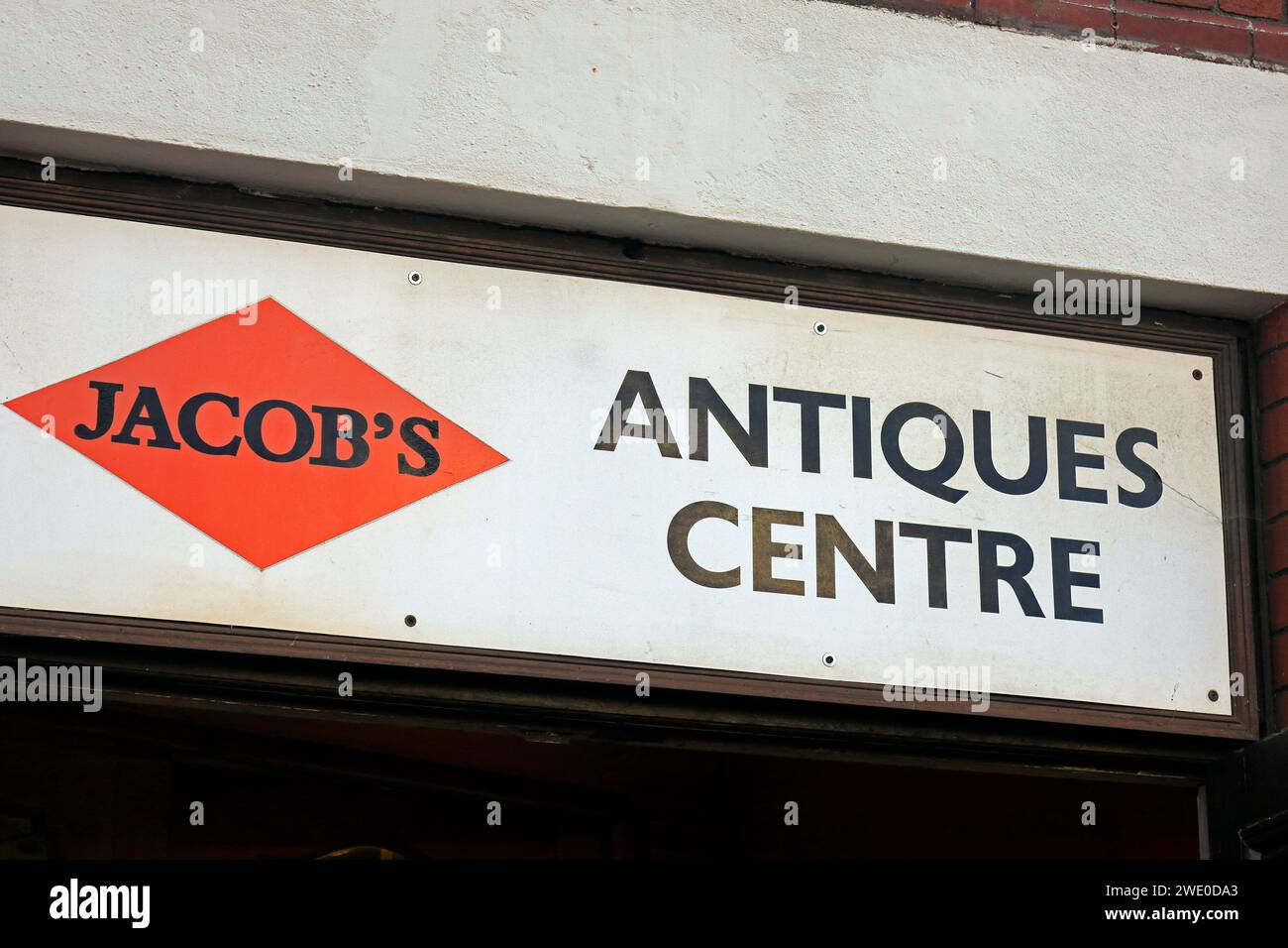 Jacob's Market Antiques Centresign, Cardiff city centre. Taken January ...