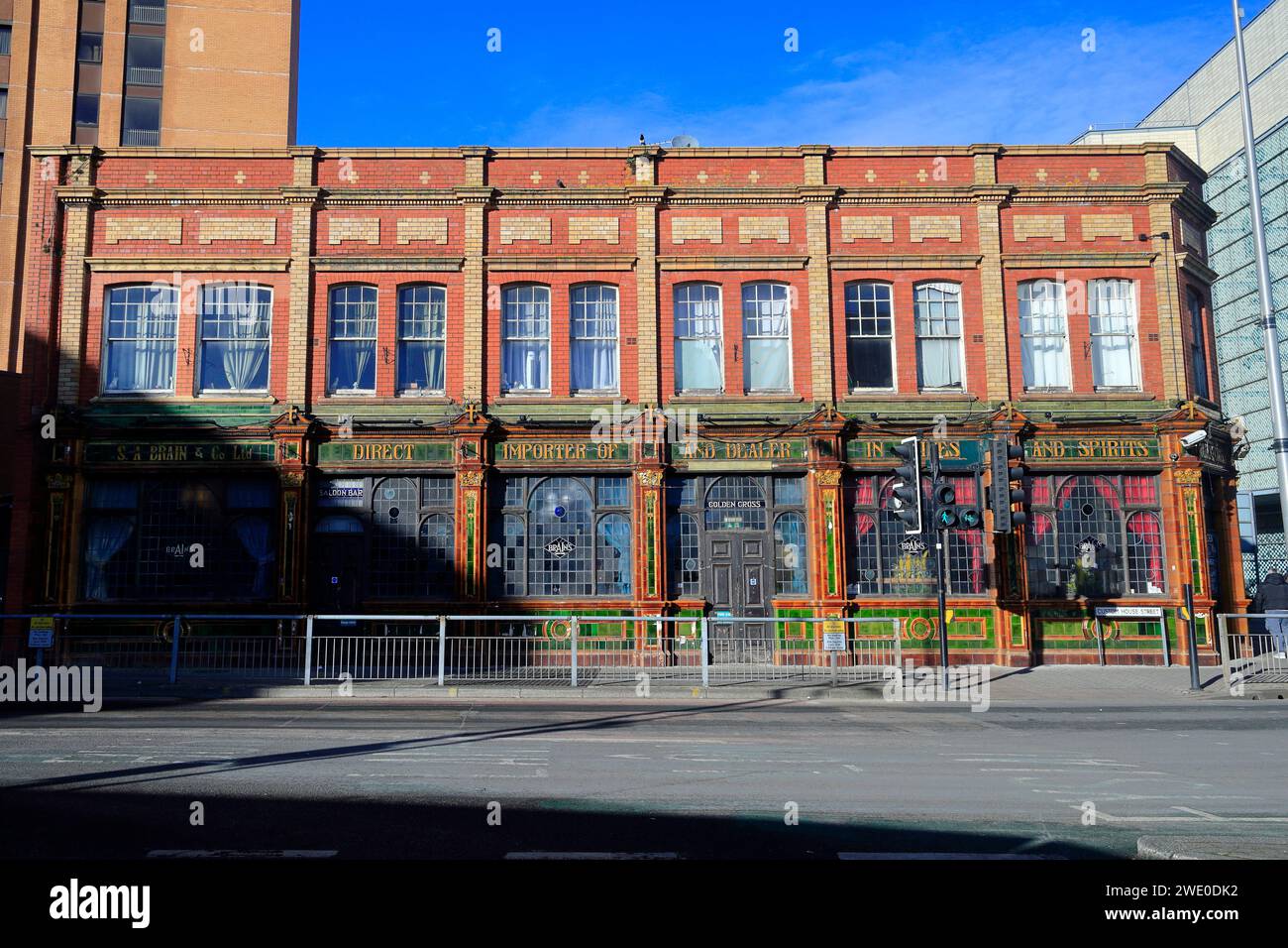 The Golden Cross public house, Cardiff city centre. Taken January 2024 ...