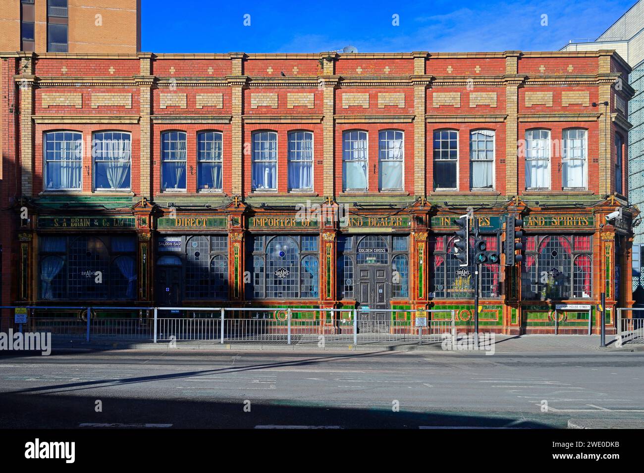 The Golden Cross public house, Cardiff city centre. Taken January 2024 ...