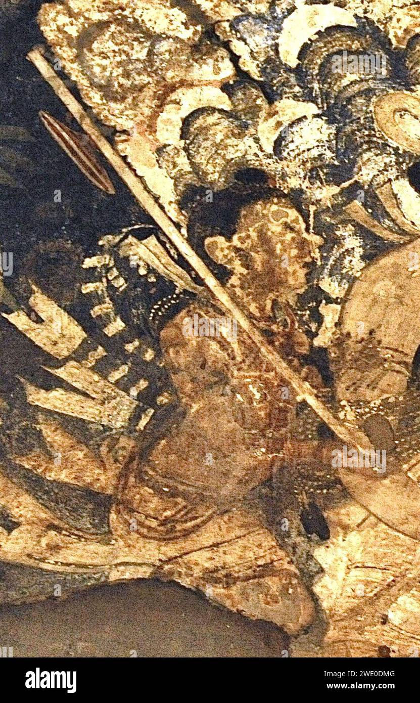 Alapini vina, Ajanta Caves, Cave 17 Stock Photo - Alamy